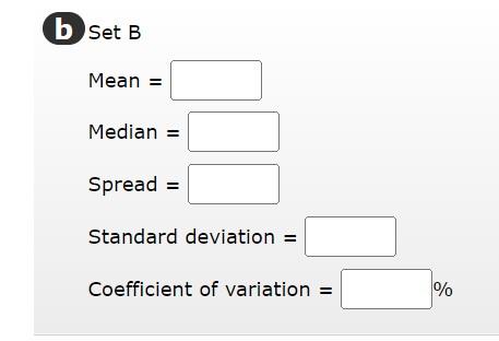 Solved Consider the following sets of replicate | Chegg.com