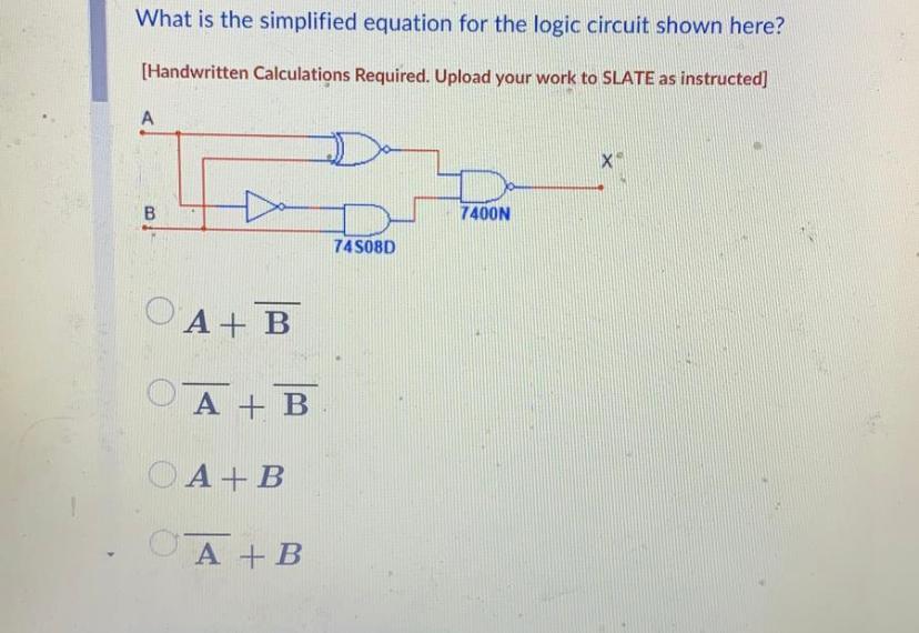 Solved What is the simplified equation for the logic circuit | Chegg.com