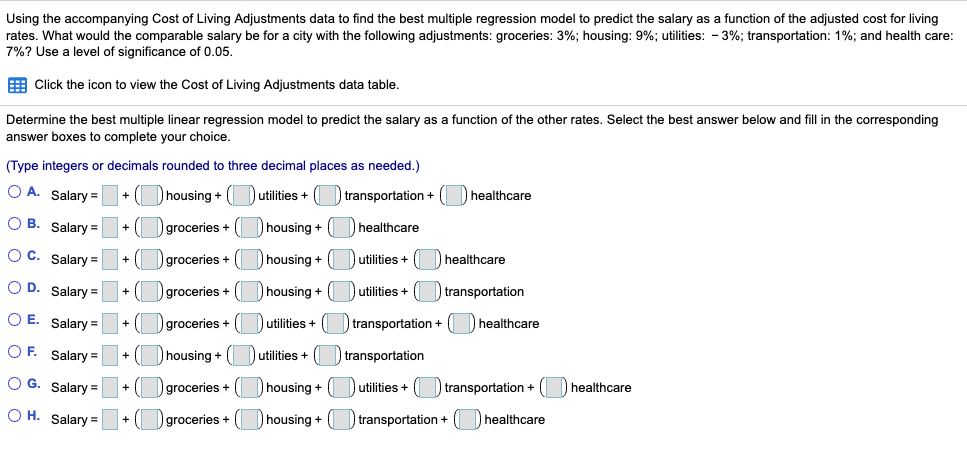 Solved Using The Accompanying Cost Of Living Adjustments Chegg solved-using-the-accompanying-cost-of-living-adjustments-chegg