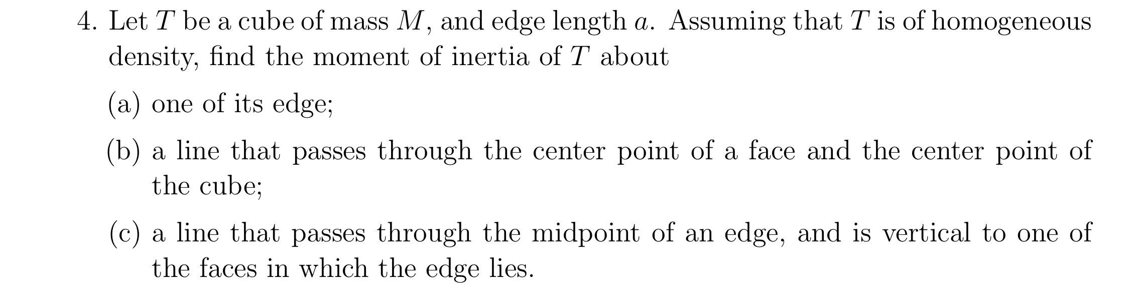 Solved Only do part c only use triple integral. Not general | Chegg.com