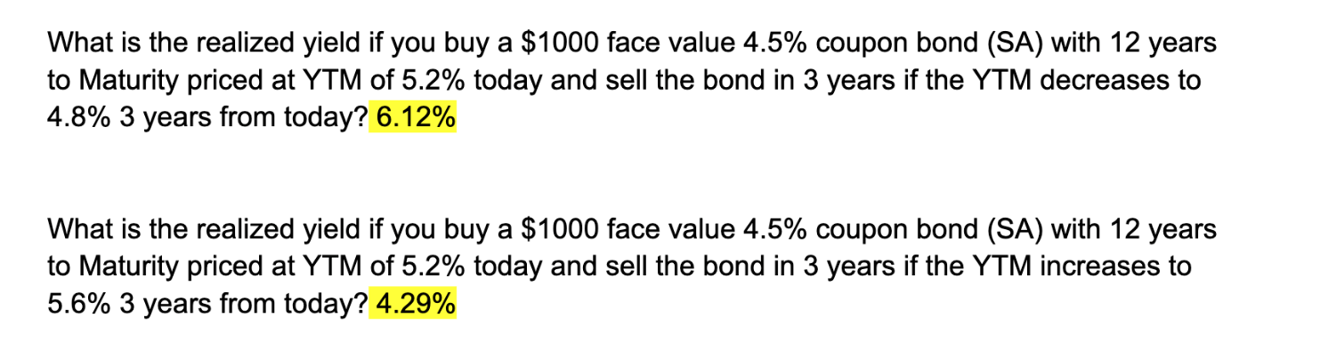 Solved What is the realized yield if you buy a $1000 face | Chegg.com