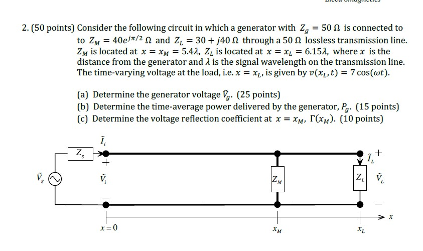 Consider the following circuit in which a generator | Chegg.com