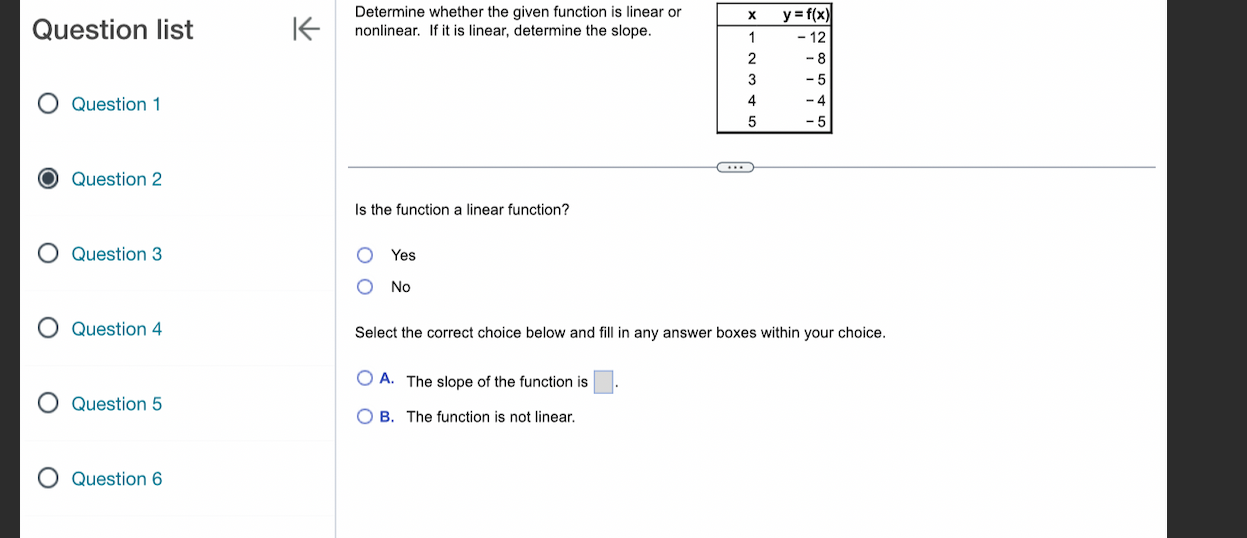 Solved Determine whether the given function is linear or | Chegg.com