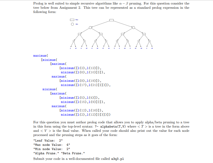 Prolog is well suited to simple recursive algorithms | Chegg.com