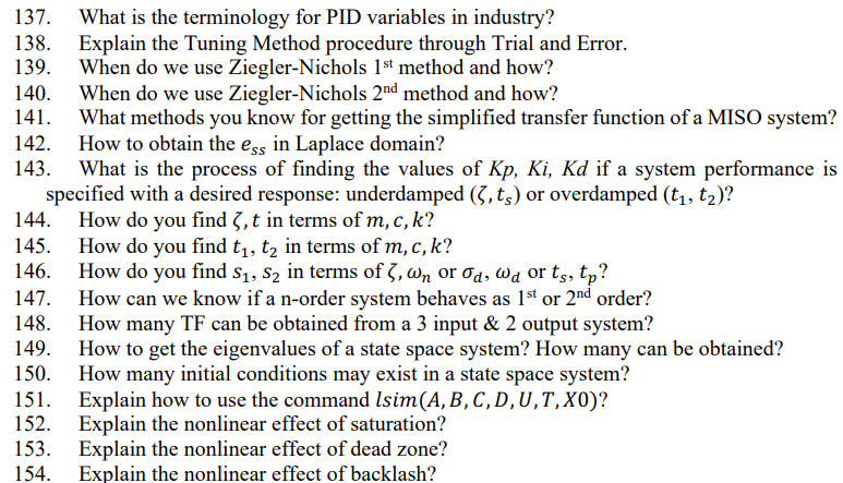 Solved 137. What is the terminology for PID variables in | Chegg.com