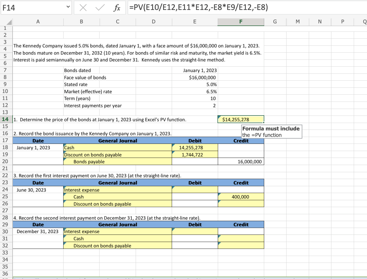 Solved The Kennedy Company issued 5.0% bonds, dated January | Chegg.com