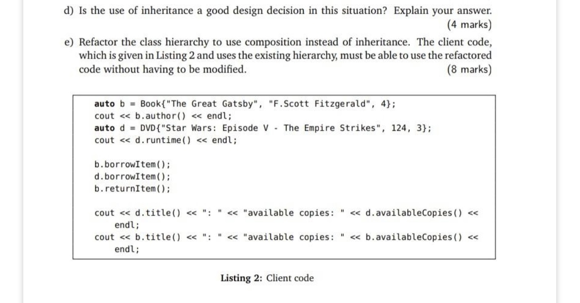 Solved Examine Listing 1 and answer the following questions. | Chegg.com