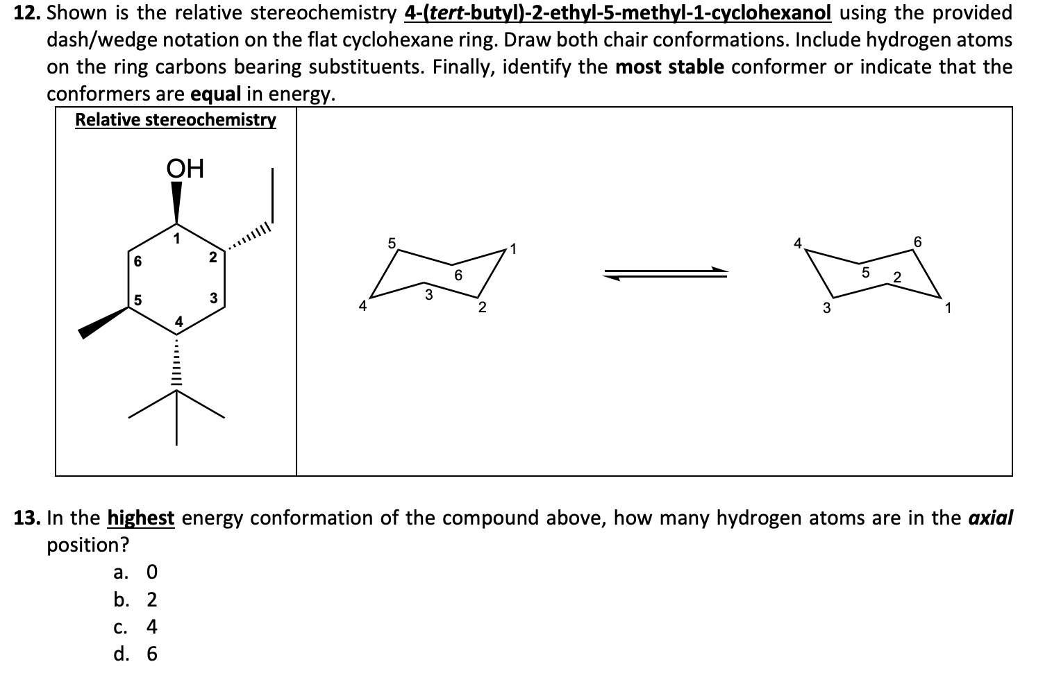 Solved Shown is the relative stereochemistry | Chegg.com