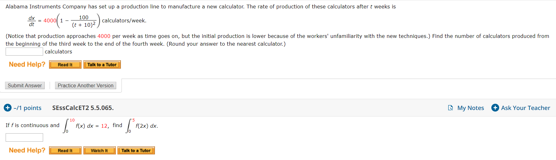 Solved Alabama Instruments Company has set up a production | Chegg.com