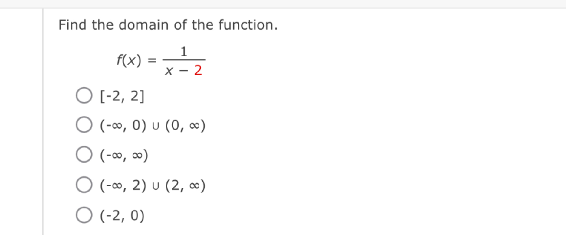 Solved Find the domain of the | Chegg.com
