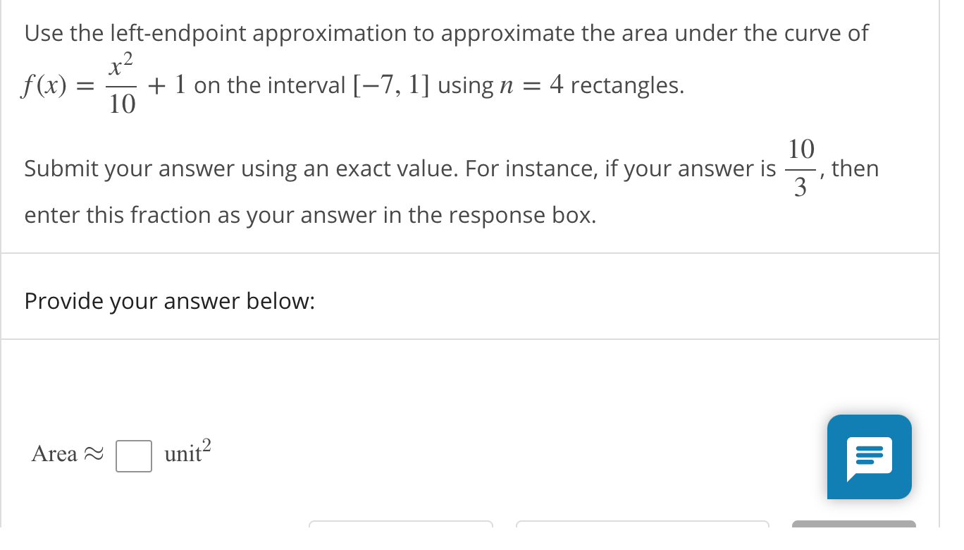Solved Use the left-endpoint approximation to approximate | Chegg.com