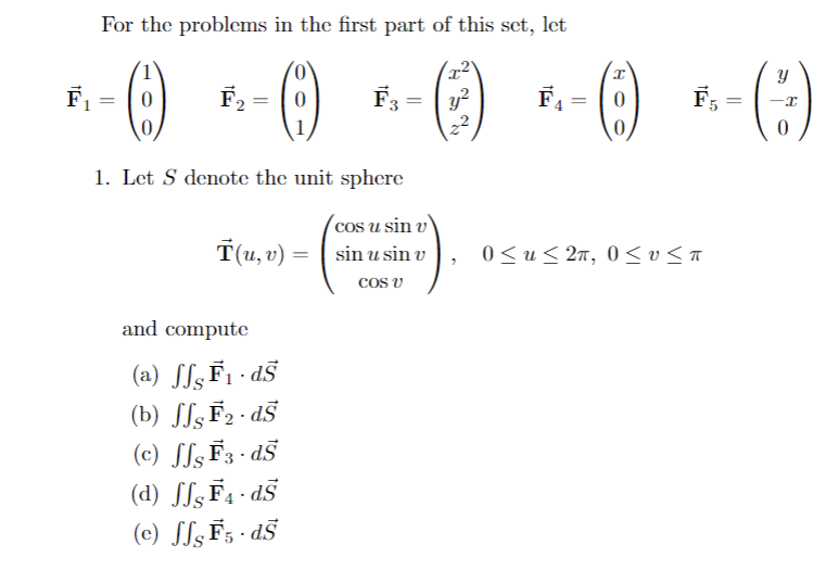For the problems in the first part of this set, let | Chegg.com