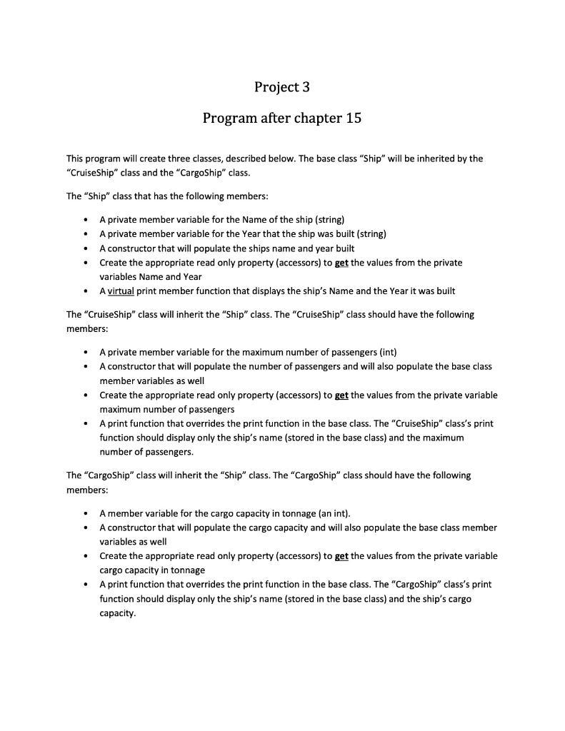 Solved Demonstrate the classes in a program that creates an | Chegg.com