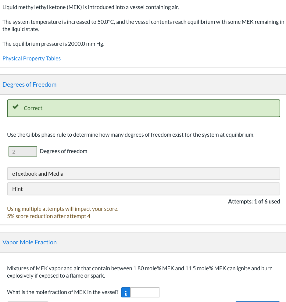 Solved Liquid methyl ethyl ketone (MEK) is introduced into a | Chegg.com