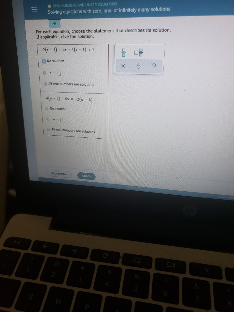 Solved REAL NUMBERS AND LINEAR EQUATIONS Solving equations | Chegg.com