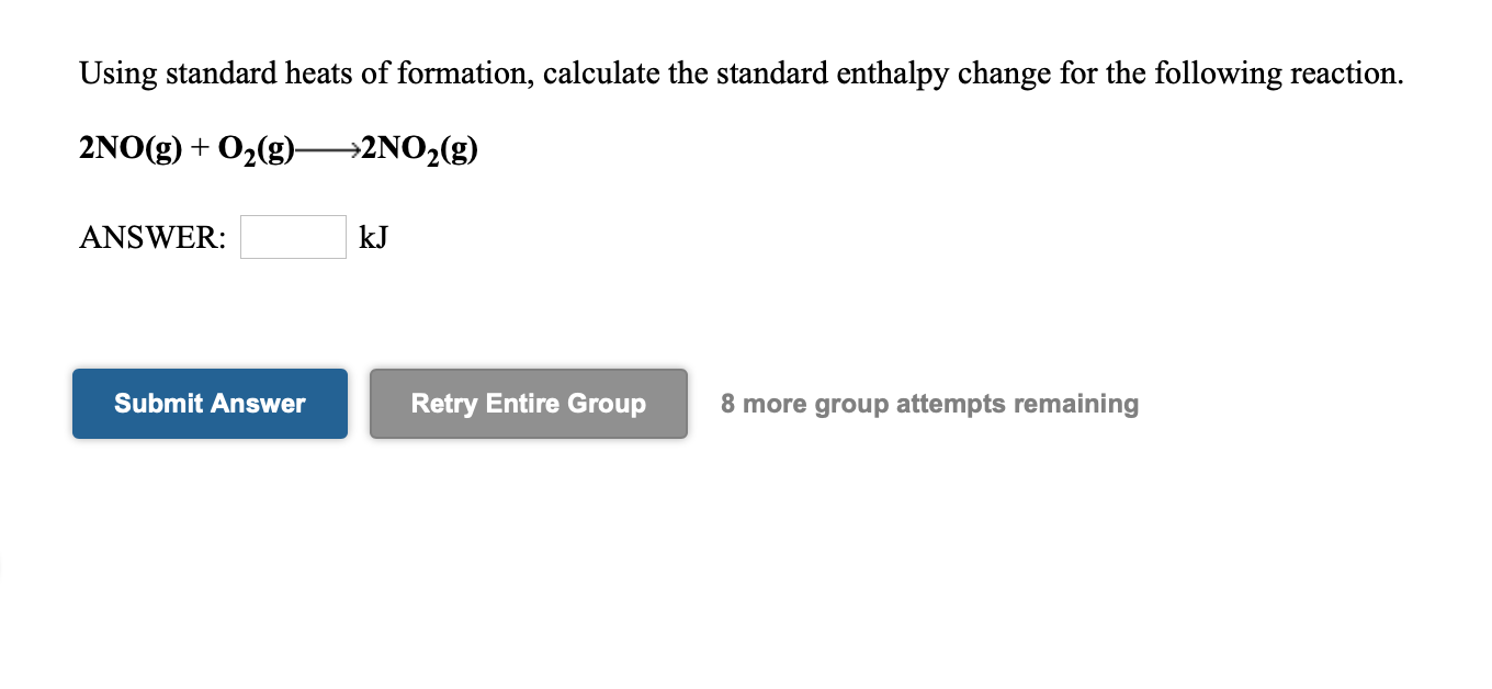 Solved Using standard heats of formation, calculate the | Chegg.com