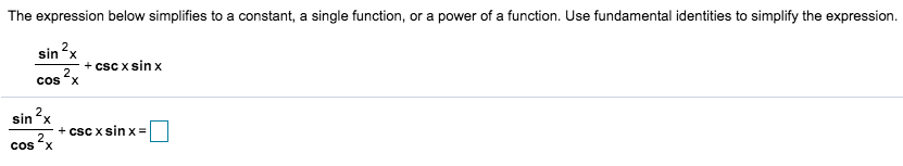 Solved The expression below simplifies to a constant, a | Chegg.com