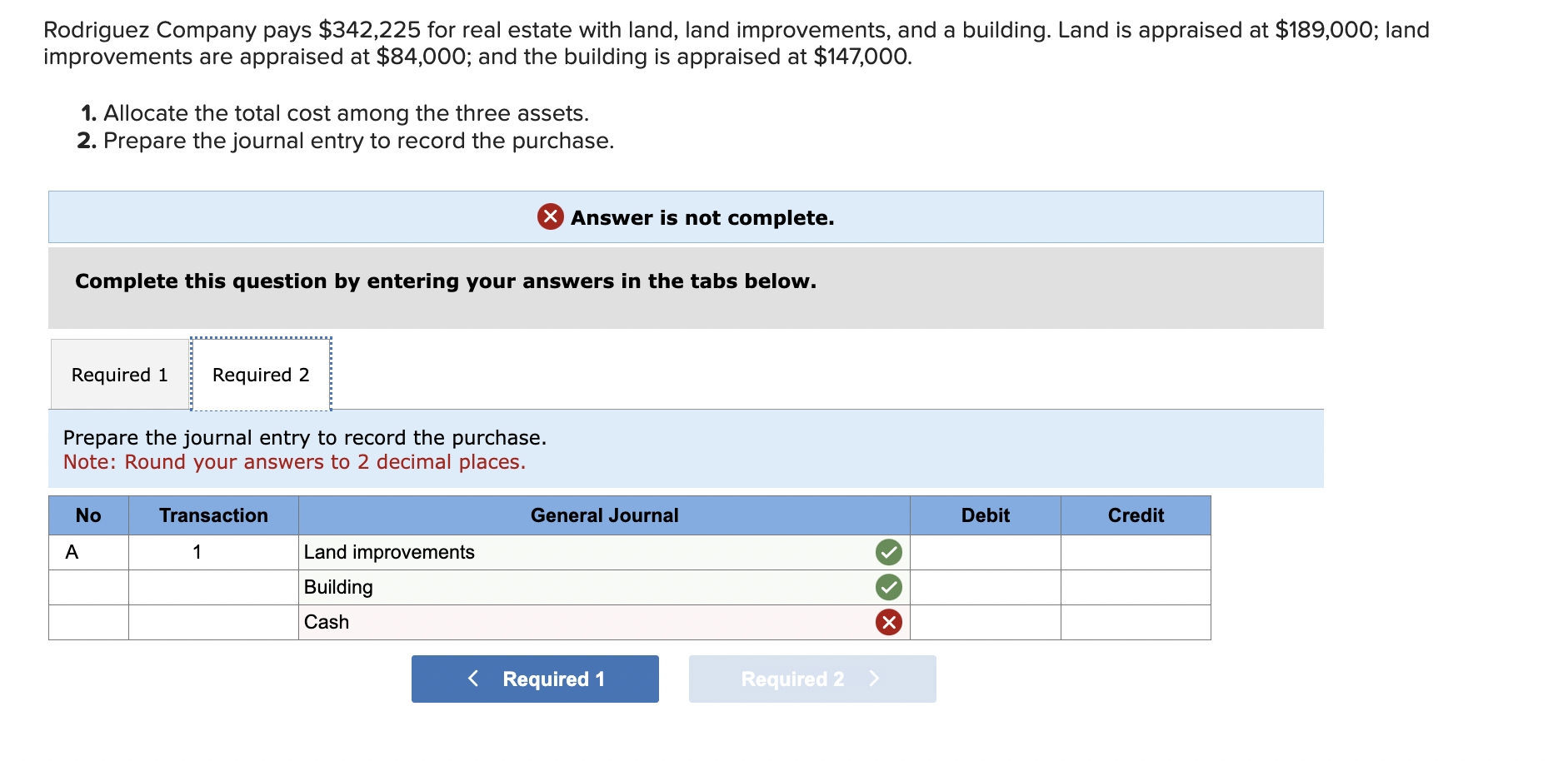 Solved Exercise 8-3 (Algo) Lump-sum purchase of plant assets | Chegg.com