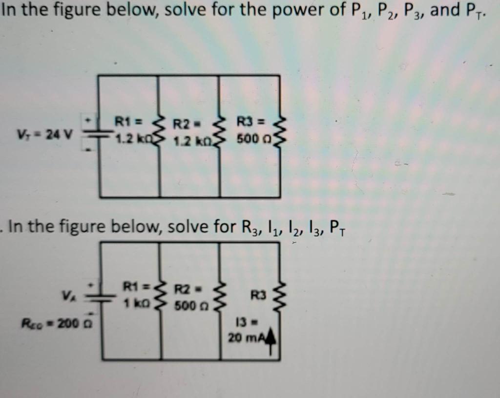 Solved In the figure below, solve for the power of P1,P2,P3, | Chegg.com