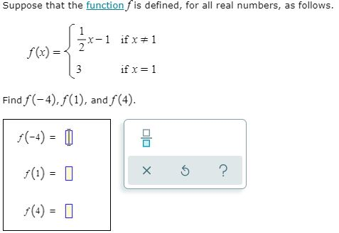 Solved Suppose that the function f is defined, for all real | Chegg.com