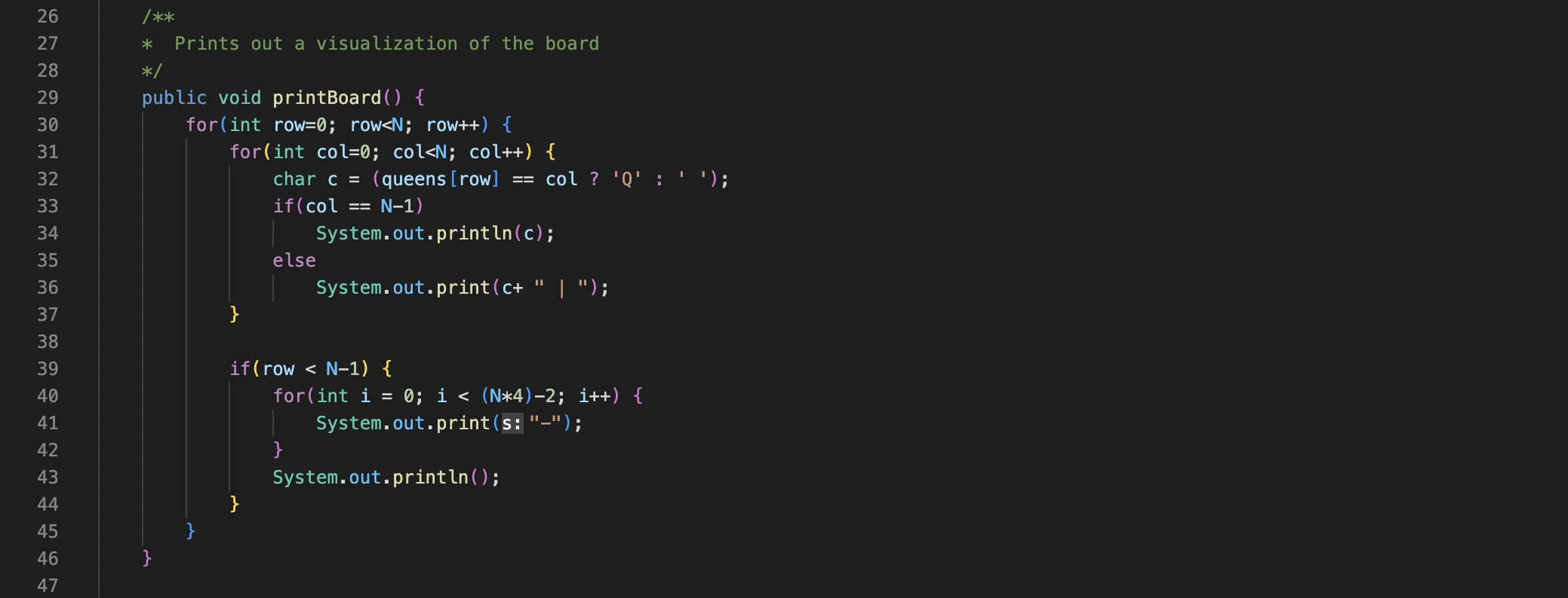 Solved In Java, finish the minConflicts() method for the | Chegg.com