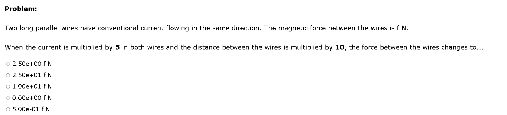 Solved Problem: Two long parallel wires have conventional | Chegg.com