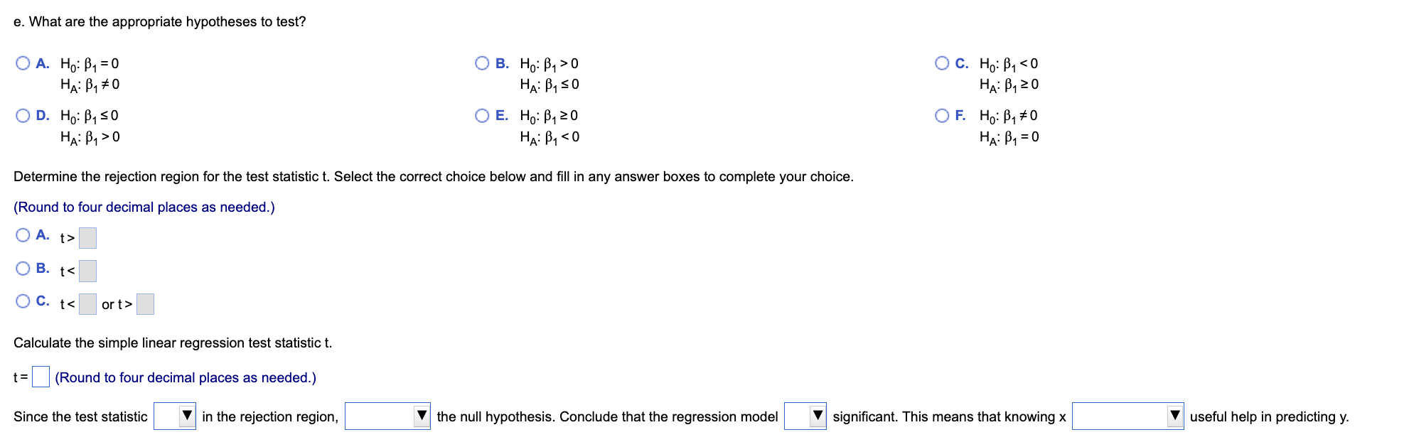 Solved A Develop A Simple Linear Regression Equation For 0196