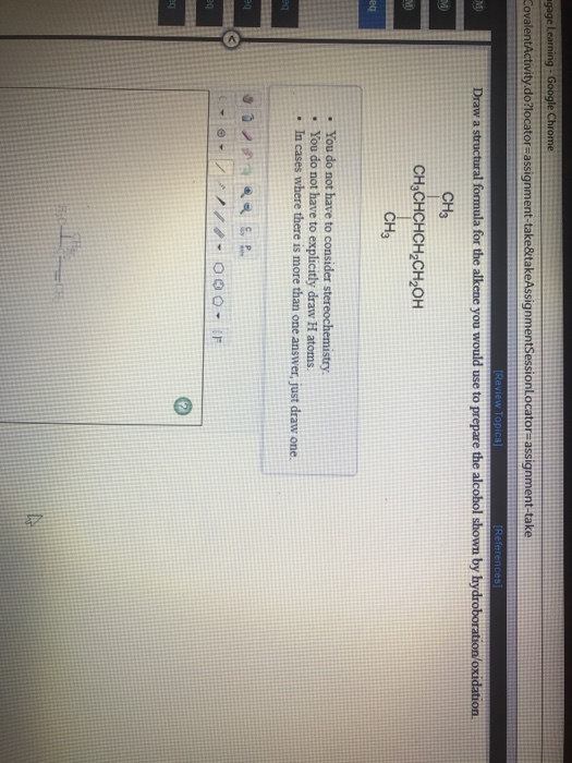 Solved Chrome for the you would use to prepare the Draw a | Chegg.com