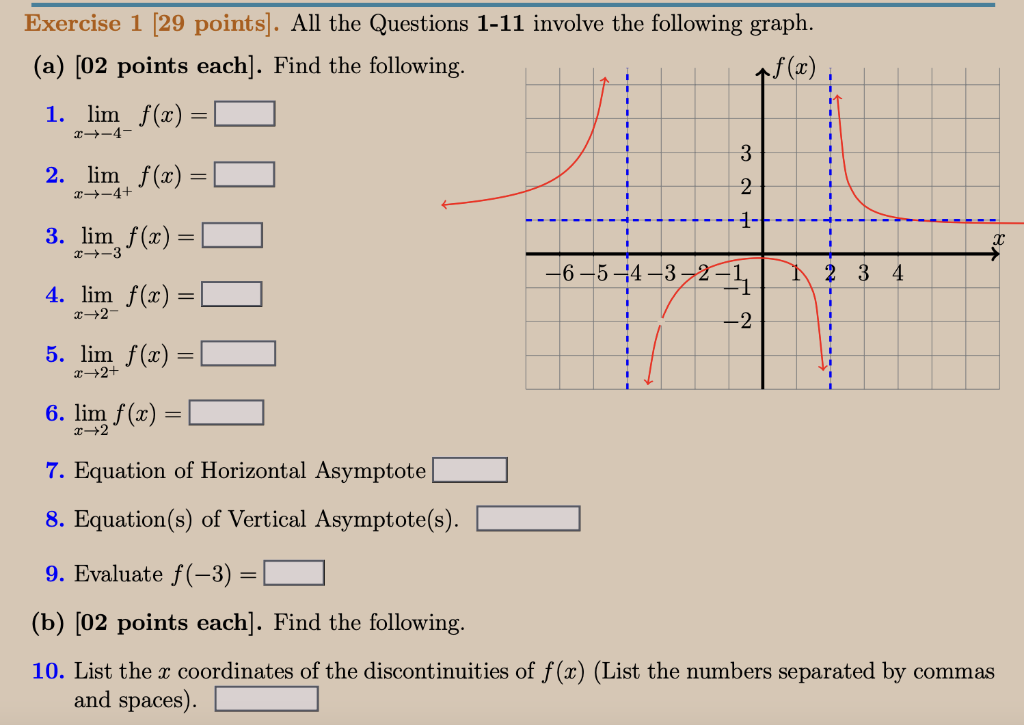 Solved Exercise 1 [29 points]. All the Questions 1-11 | Chegg.com