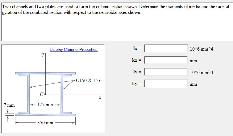 Solved Two channels and two plates are used to form the | Chegg.com