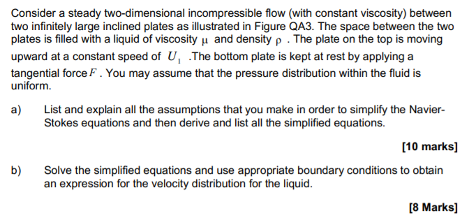 Solved Consider a steady two-dimensional incompressible flow | Chegg.com