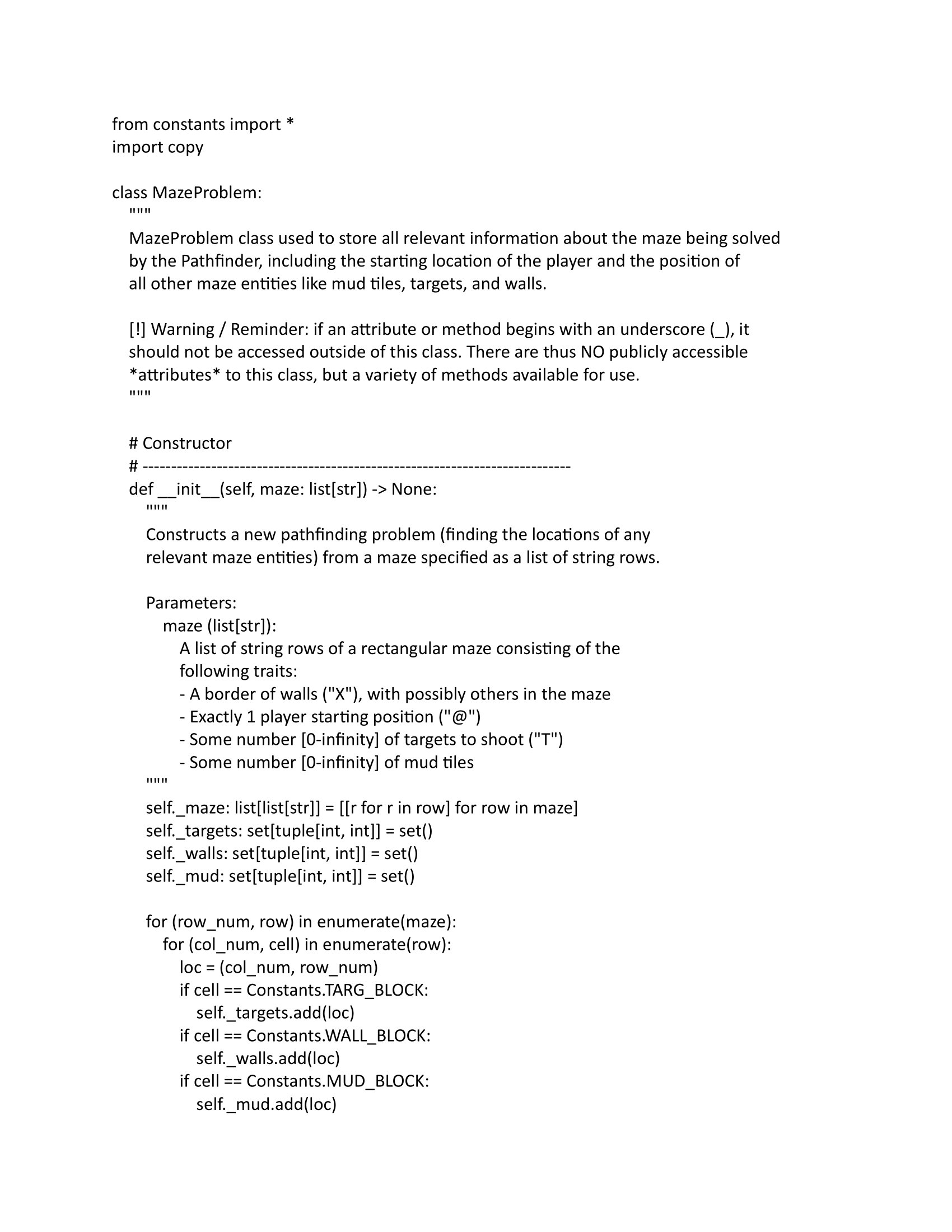 Solved Please adapt it to match the maze problemModify only | Chegg.com