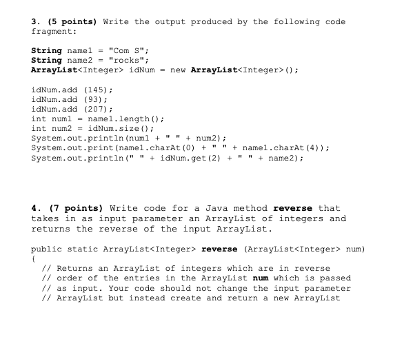 Solved Instructions: • Indicate spaces in output where you | Chegg.com