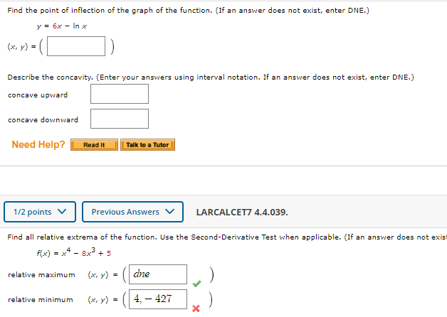 Solved Find the points of inflection of the graph of the | Chegg.com