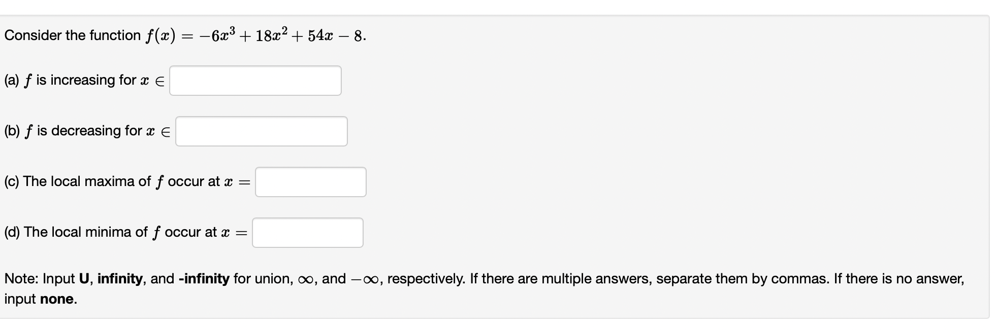 Solved Consider The Graph Of F X Given Below A Analyzing