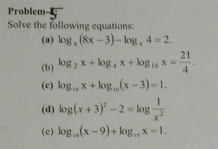 Solved Solve the following equations: (a) | Chegg.com