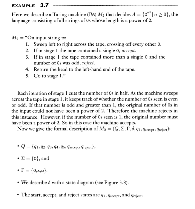 Solved This question concerns TM, M2, whose description and | Chegg.com