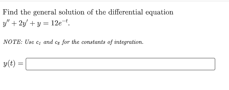 Solved Find the general solution of the differential | Chegg.com