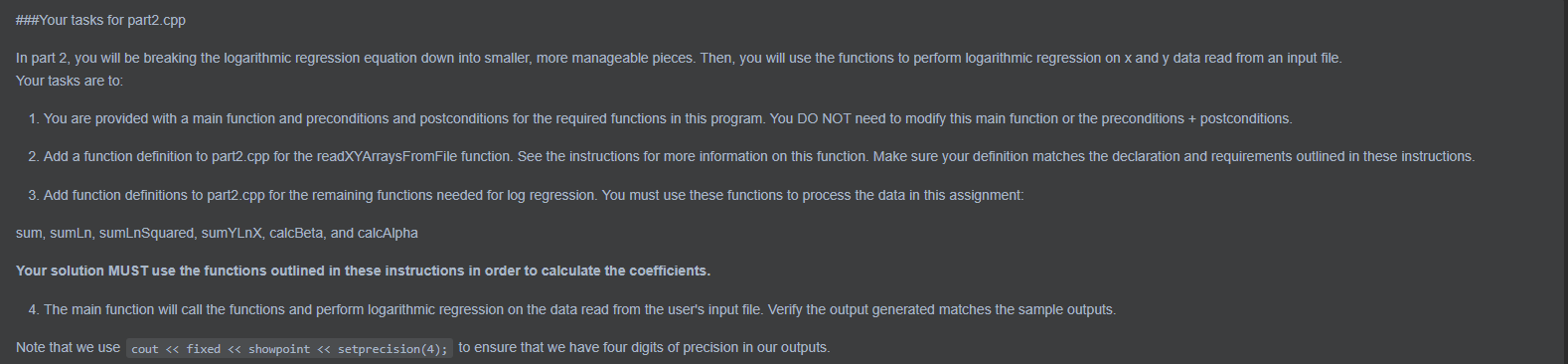 Your Tasks For Part2cpp Your Tasks Are To 3 