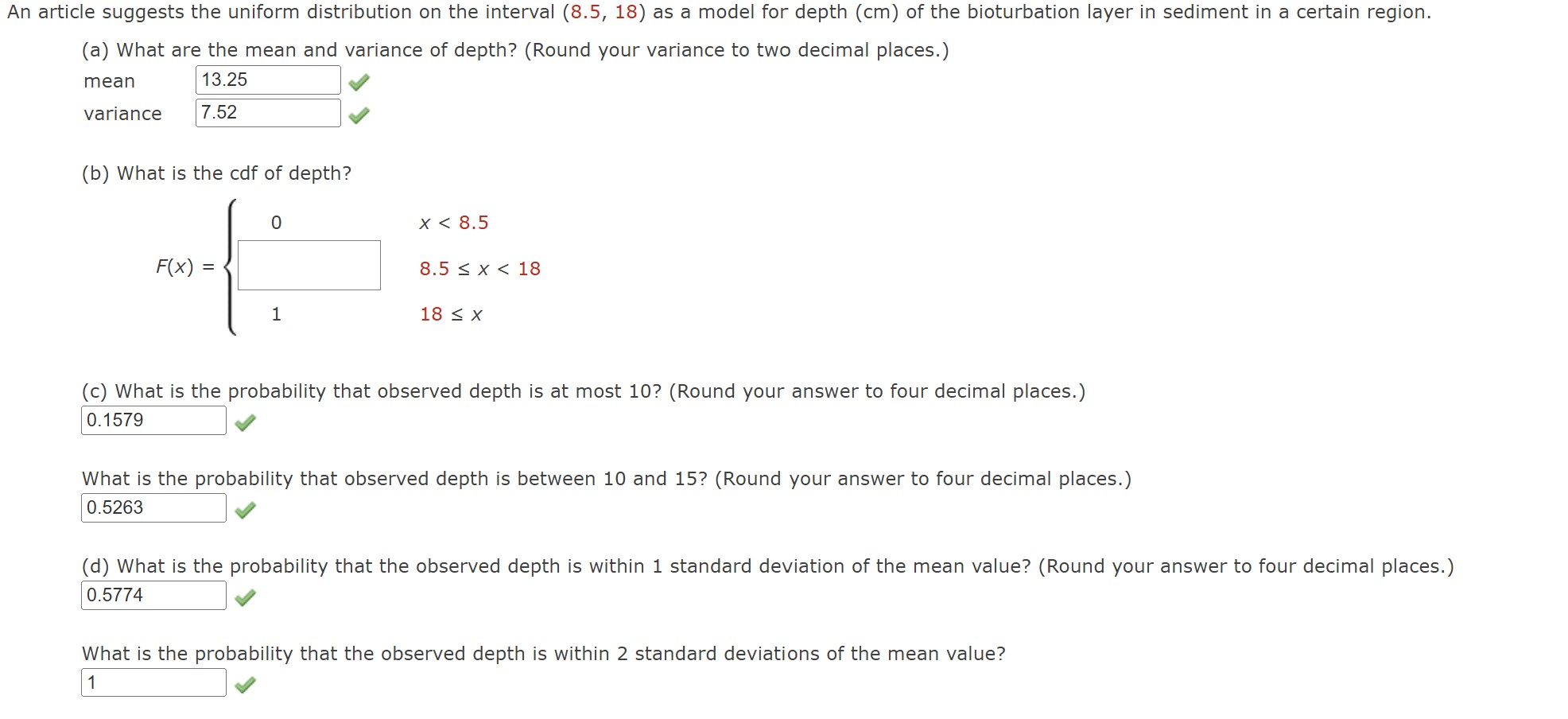Solved An ﻿article suggests the uniform distribution on ﻿the | Chegg.com