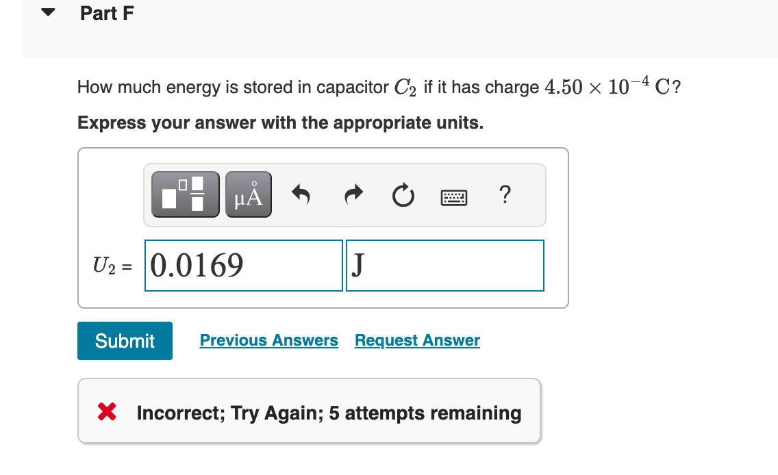 Solved You have two capacitors that you wish to use in an | Chegg.com