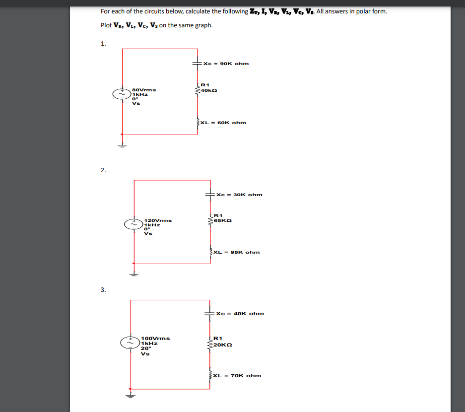 Solved For each of the circuits below, calculate the | Chegg.com