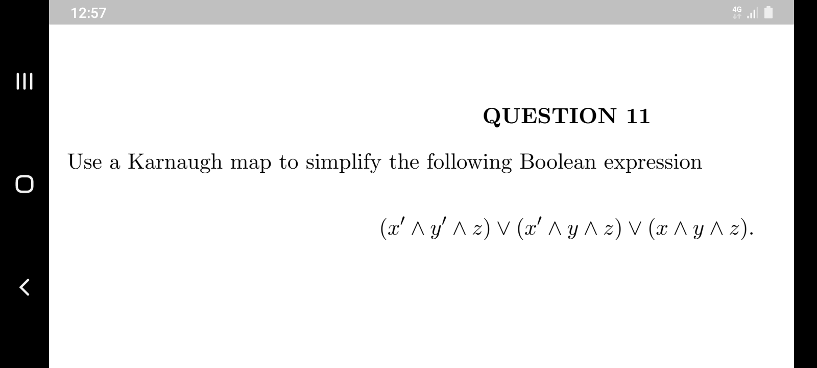 Solved Use a Karnaugh map to simplify the following Boolean | Chegg.com