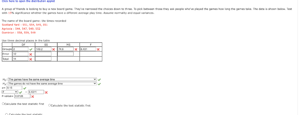 Solved Click here to open the distribution applet A group of | Chegg.com