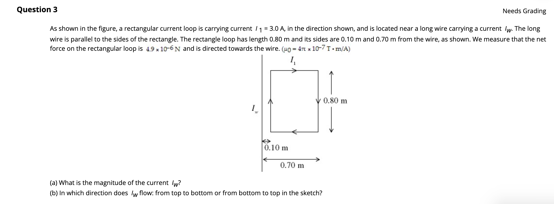 Solved As shown in the figure, a rectangular current loop is | Chegg.com