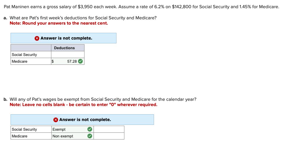 Solved Pat Maninen earns a gross salary of $3,950 each week. | Chegg.com