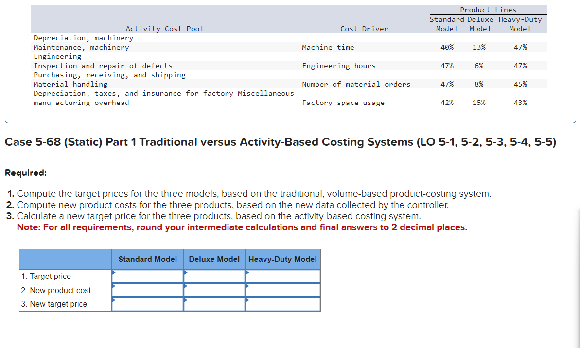 Required information Case 5-68,69,70 (Static) Use the | Chegg.com