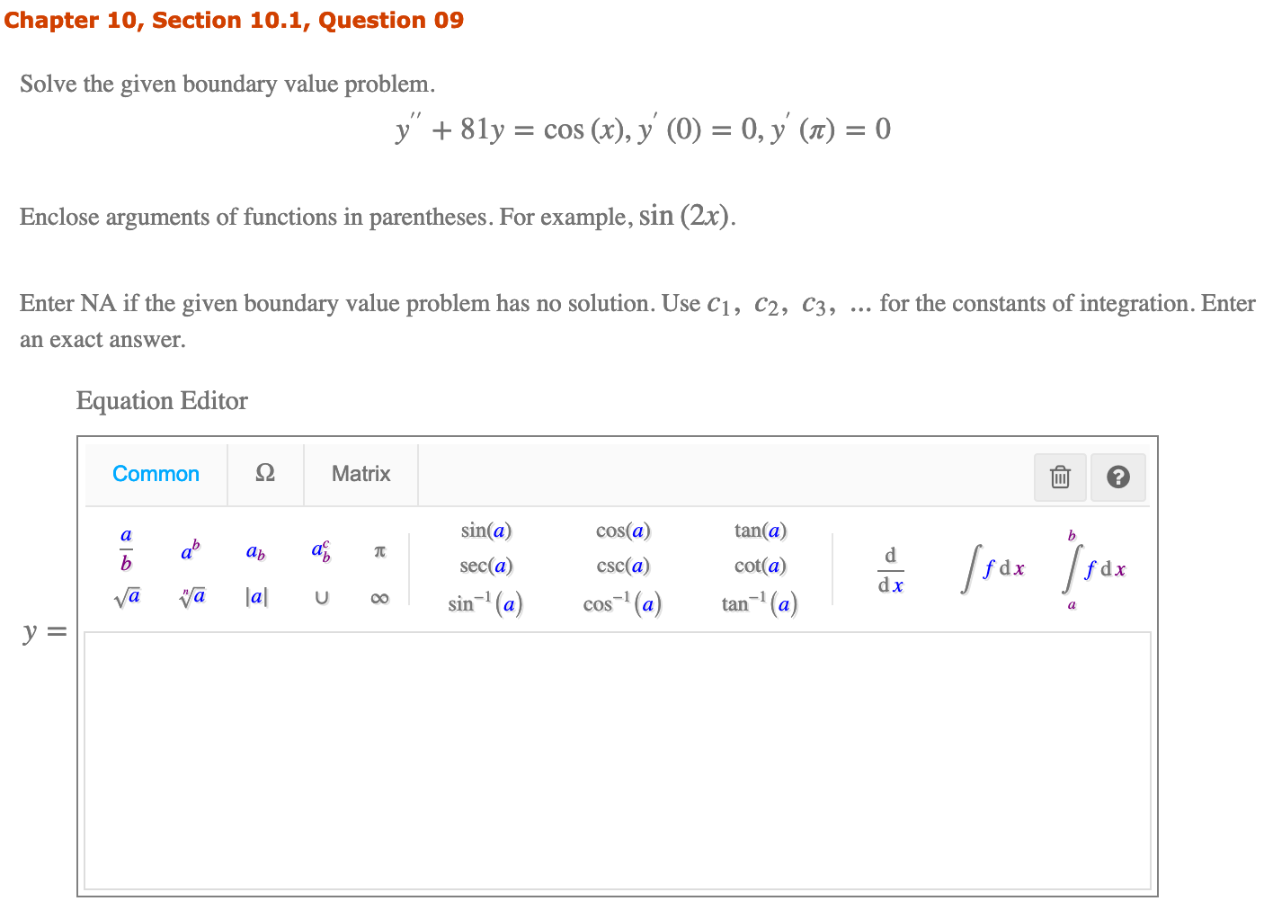 Solved Chapter 10 Section 10 1 Question 09 Solve The Given