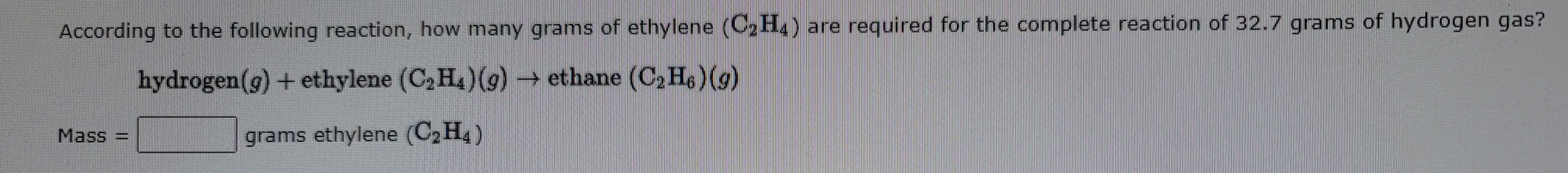 Solved According to the following reaction, how many grams | Chegg.com