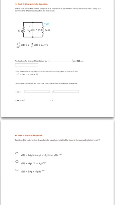 Solved problem 9.6-1 (Multistep) Part 1: Initial conditions. | Chegg.com